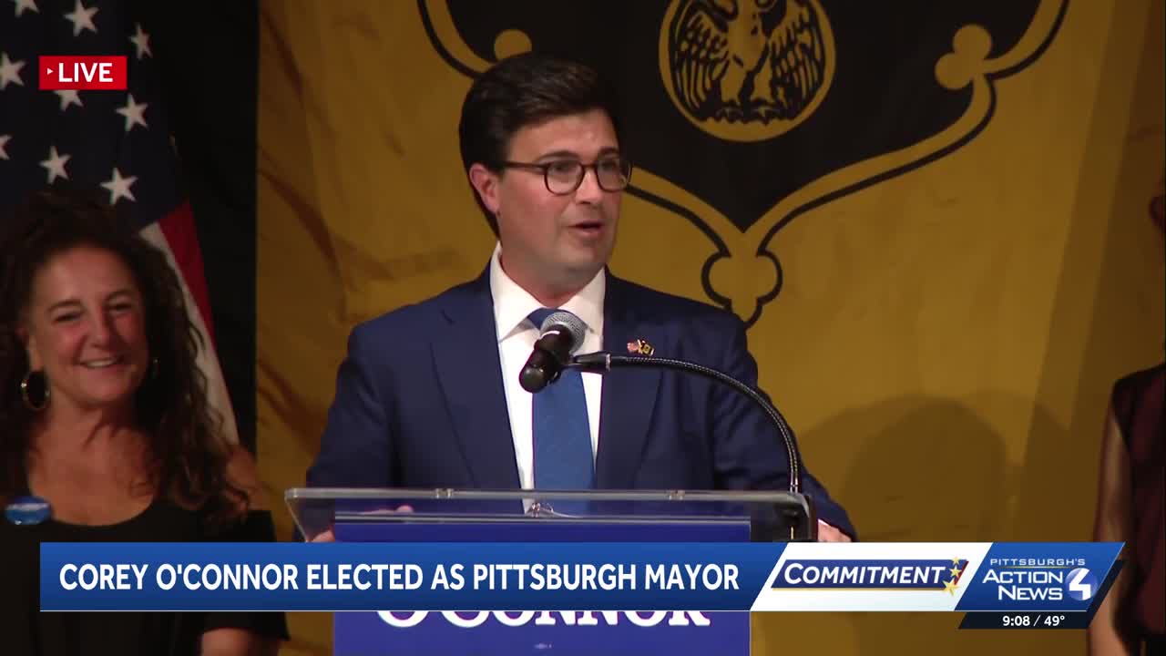 Corey O'Connor elected as Pittsburgh mayor