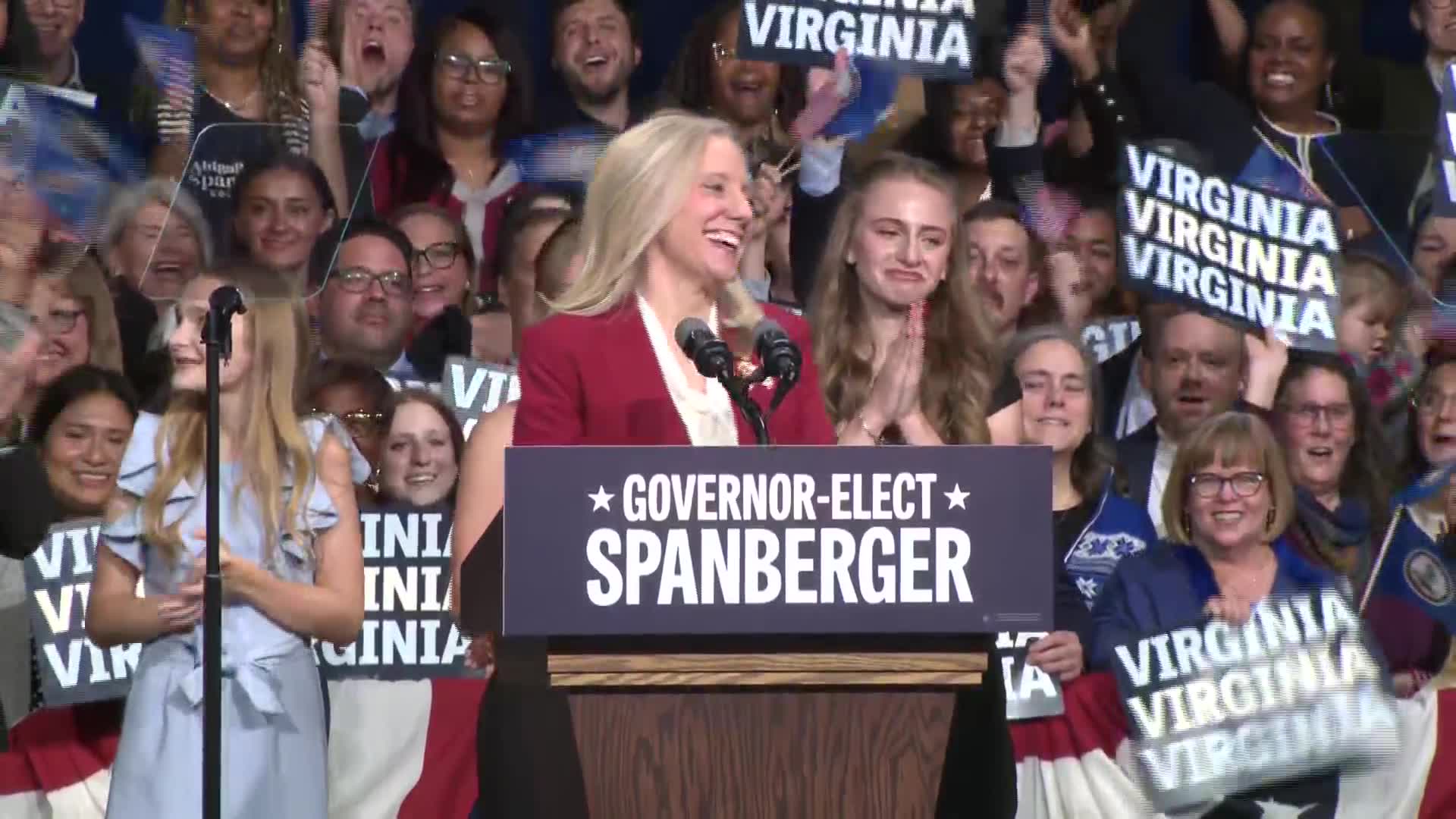 Spanberger’s victory speech after winning Virginia governor’s race