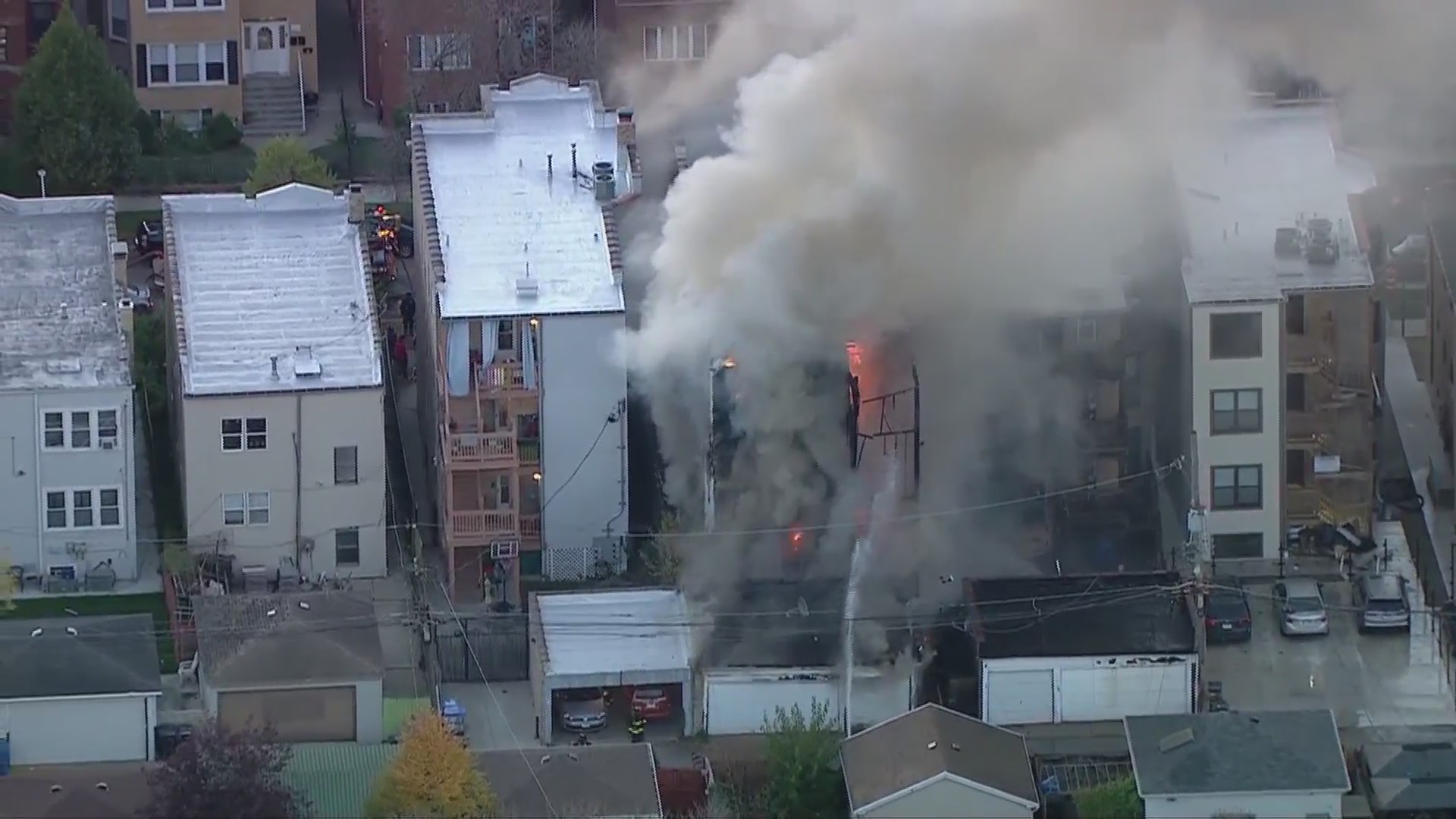 Families displaced after large apartment fire on city’s North Side