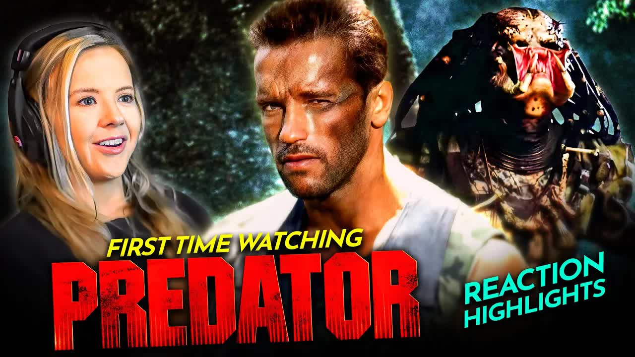 Mia grossed out by PREDATOR (1987) Movie Reaction FIRST TIME WATCHING