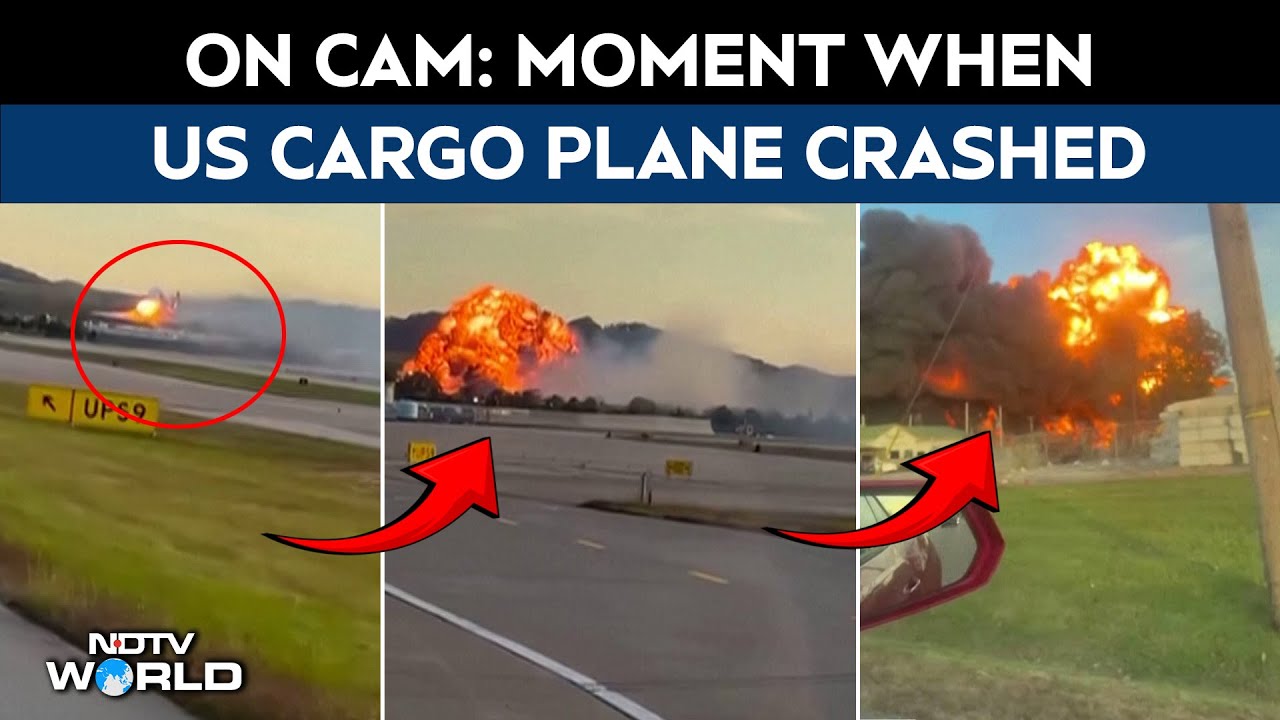 US Plane Crash | Caught On Camera: Moment When US Cargo Plane Crashed ...
