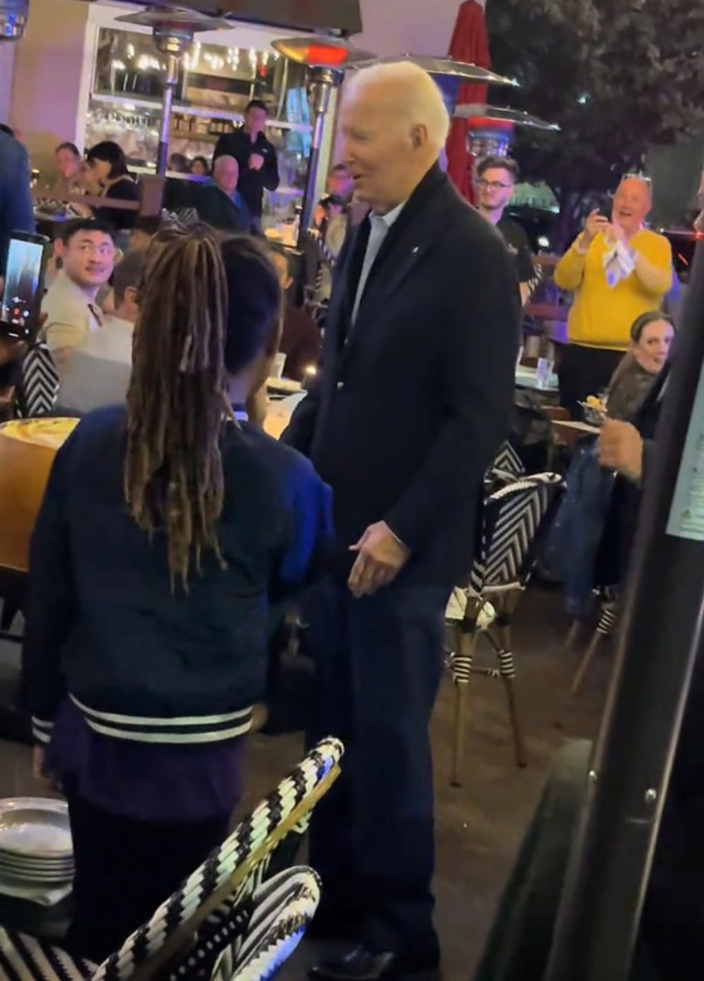 Frail-looking Joe Biden spotted dining at Virginia Italian eatery ahead ...