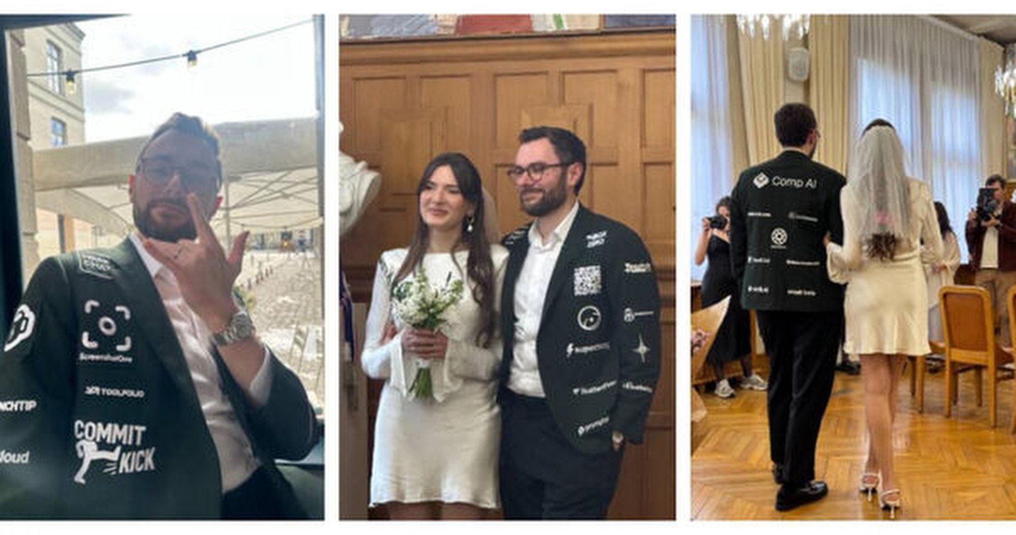 Frenchman sells advertising space on wedding suit, raises US$12,000 ...