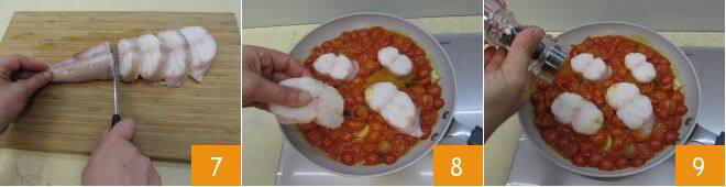 Monkfish with Fresh Tomato Sauce