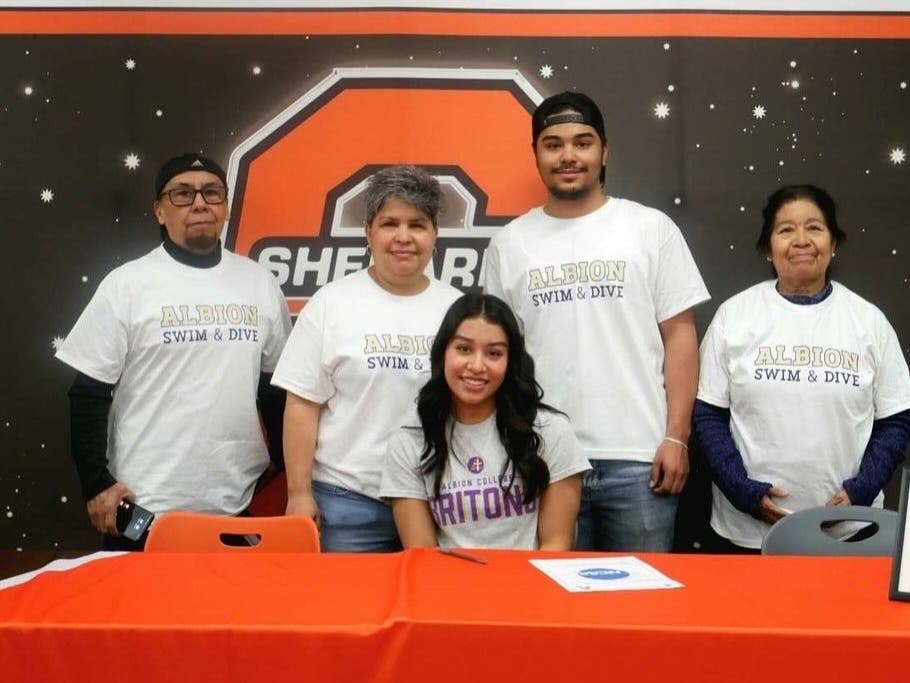 Former Shepard Astro Casey Adcock Selected As Member Of Albion College Swim Team