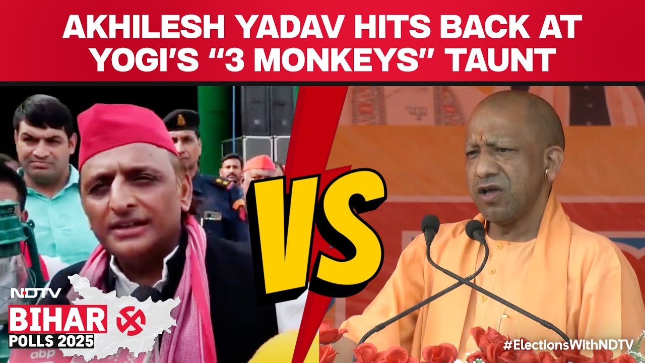 Akhilesh Yadav Hits Back At Yogi’s "3 Monkeys" Taunt With Scathing Jibe