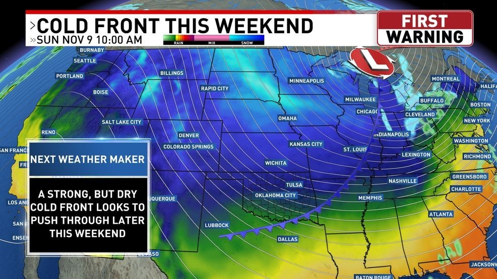 Very Strong Cold Front Coming This Weekend
