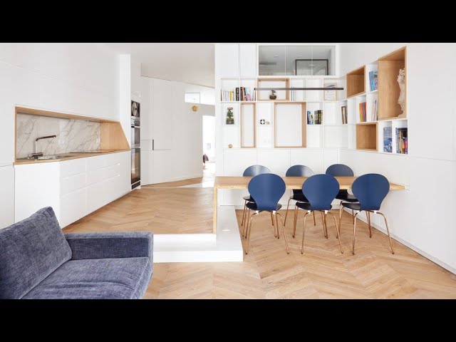 Newly refurbished small apartment in Paris gets new interior