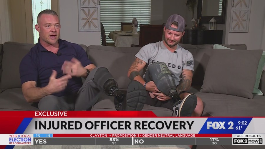 Injured officer moves forward with ‘new normal’