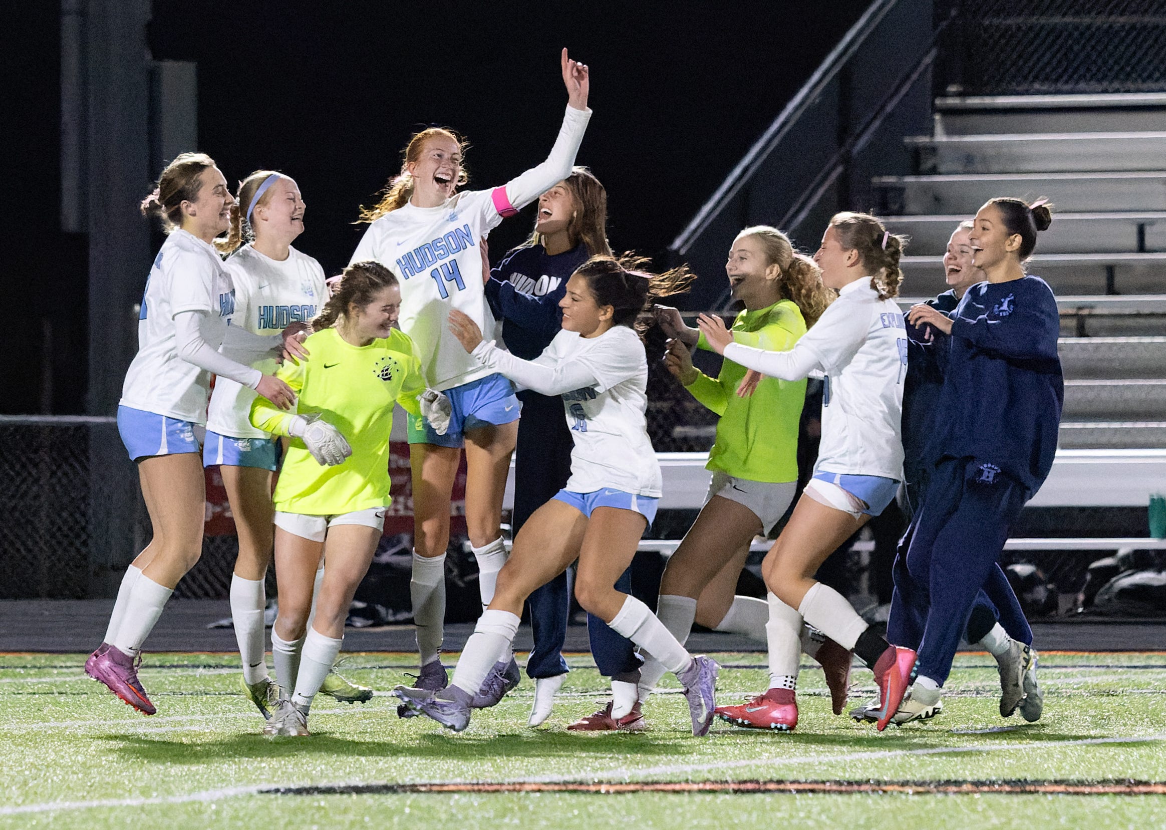 Hudson stops reigning state champ to reach girls soccer final, Hoban ...