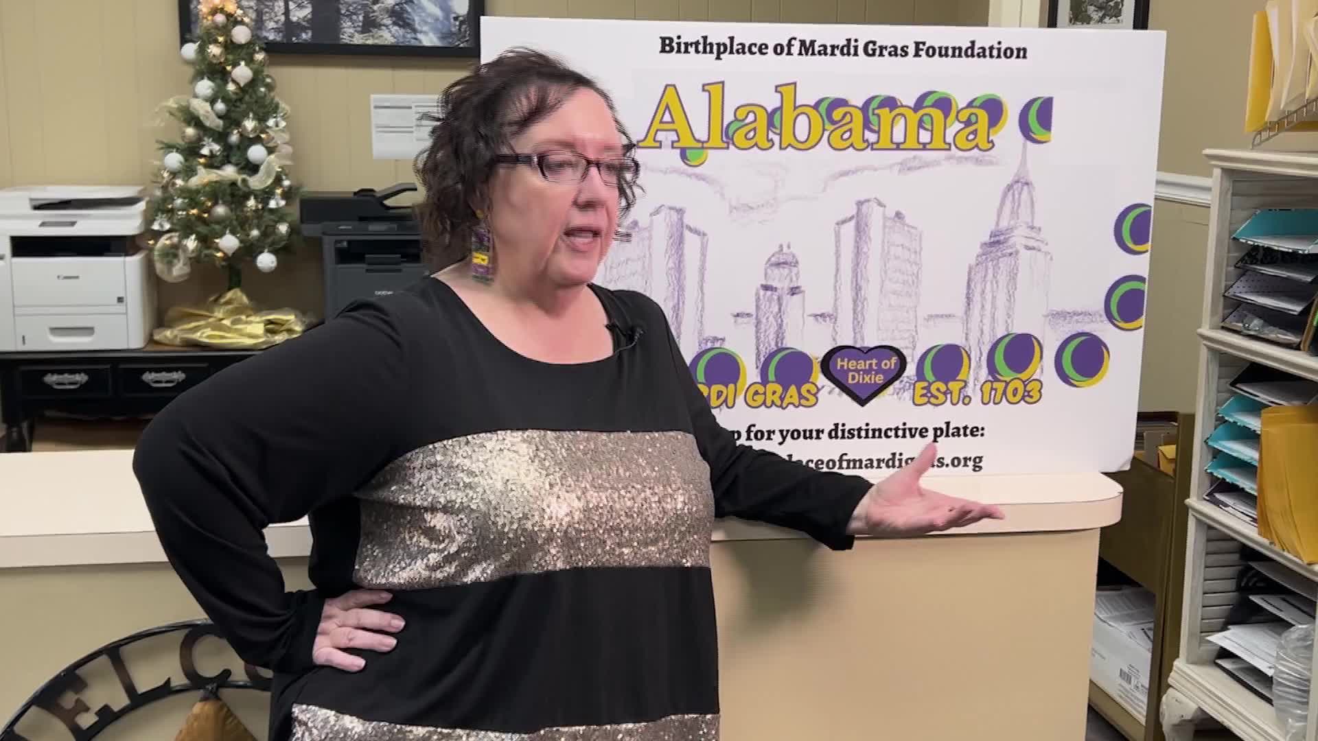 Mobile's Mardi Gras roots celebrated on new license plate