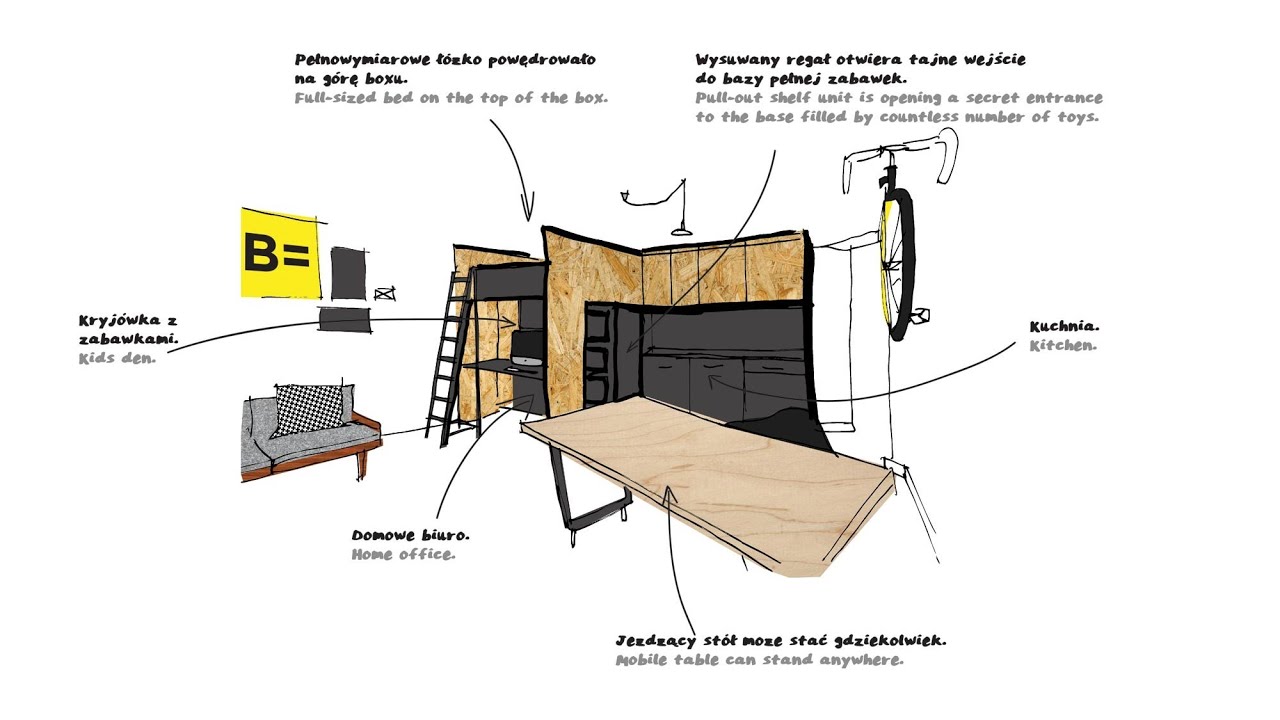 Small apartment doubles as a design studio and playground