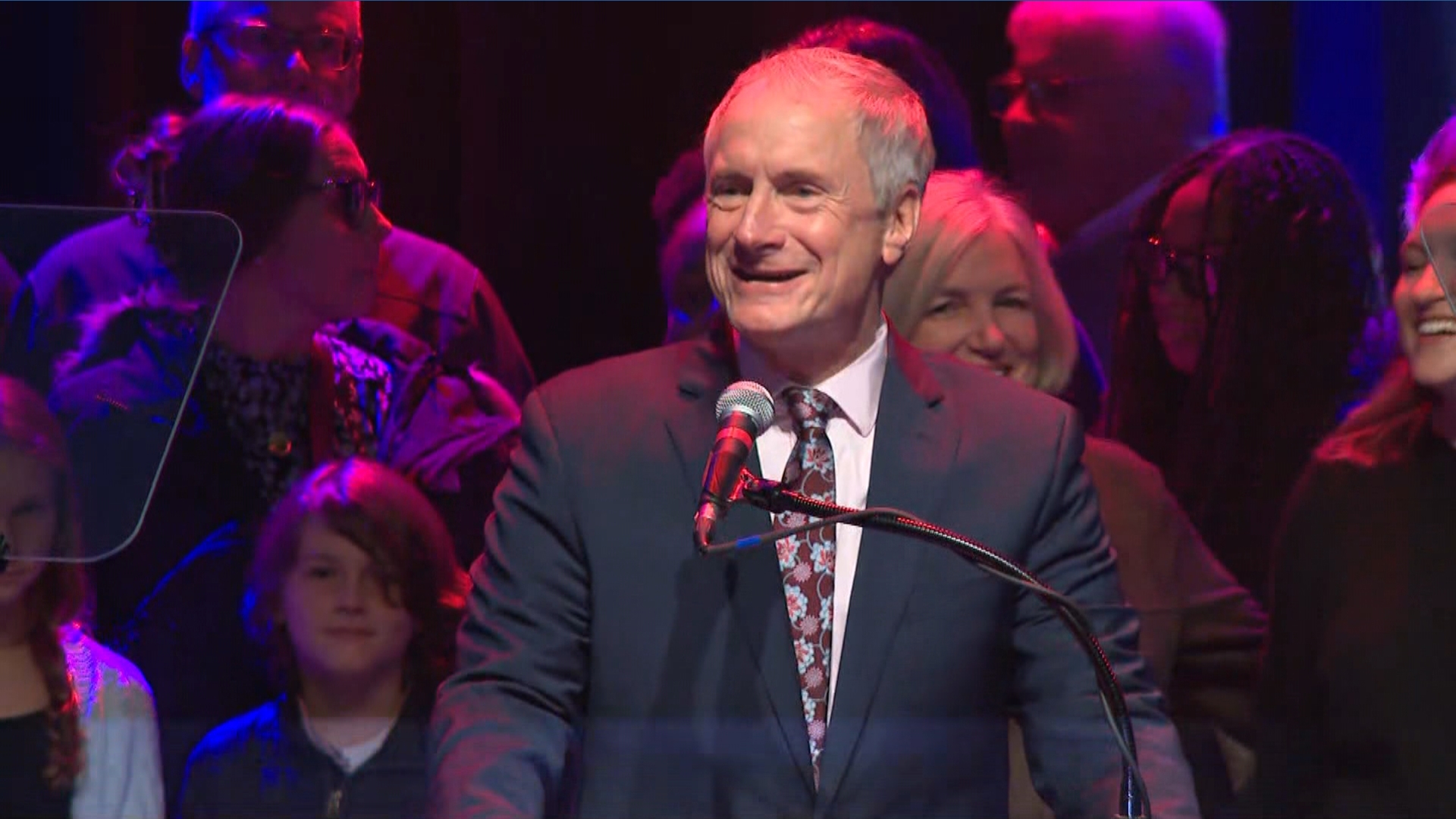 Sean Ryan gives victory speech