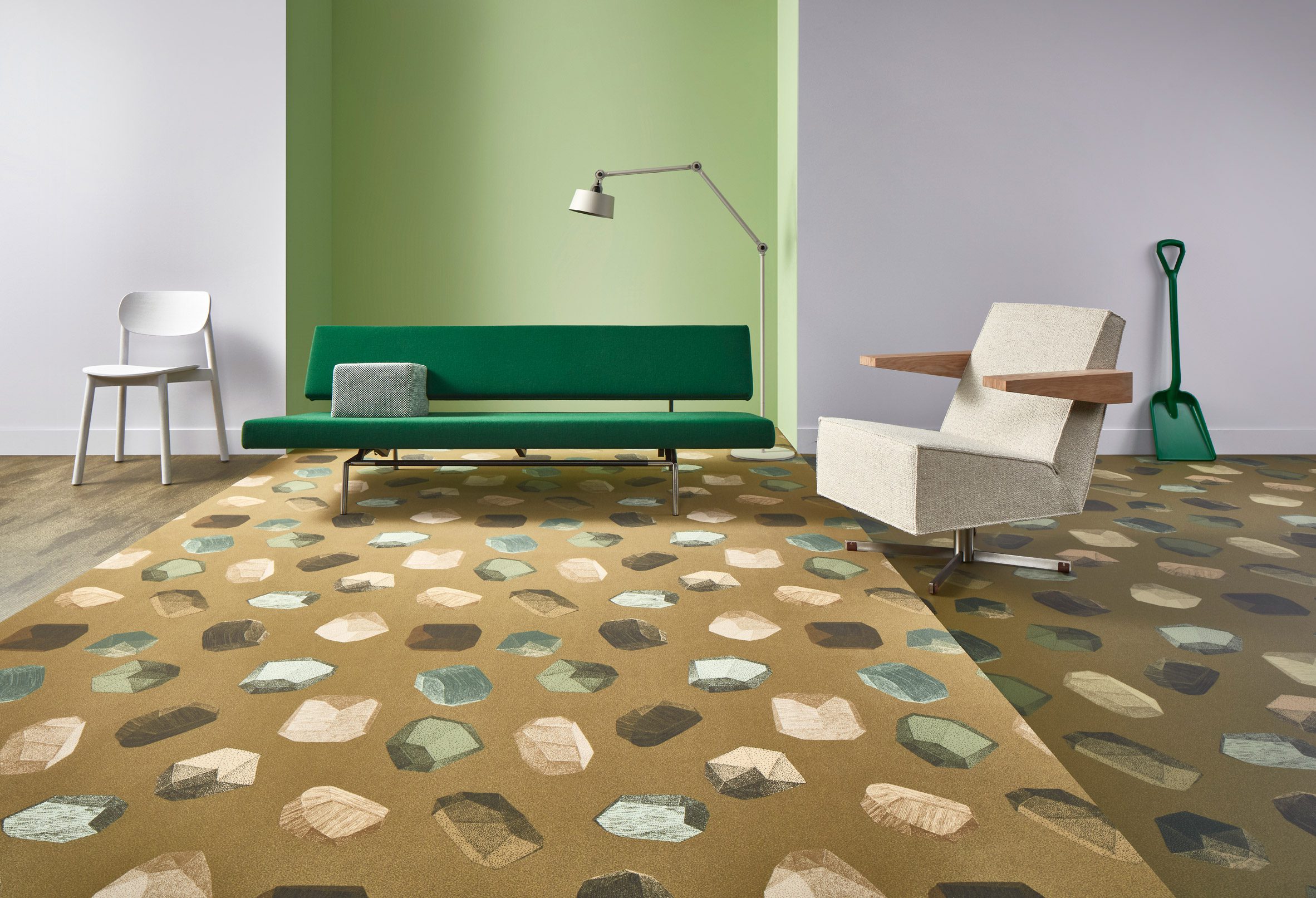 Forbo's Flotex Vision flooring features digitally printed surface designs