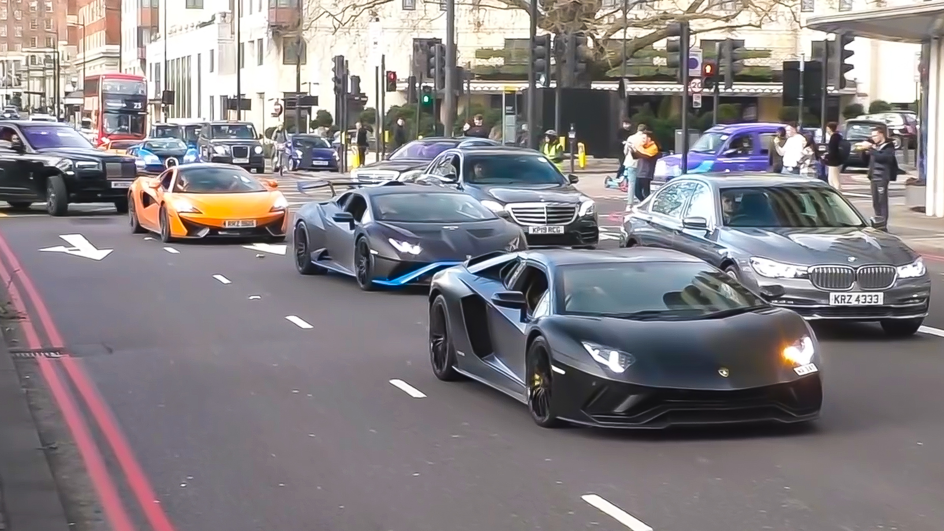 Millionaires Bring Out Supercars in Central London