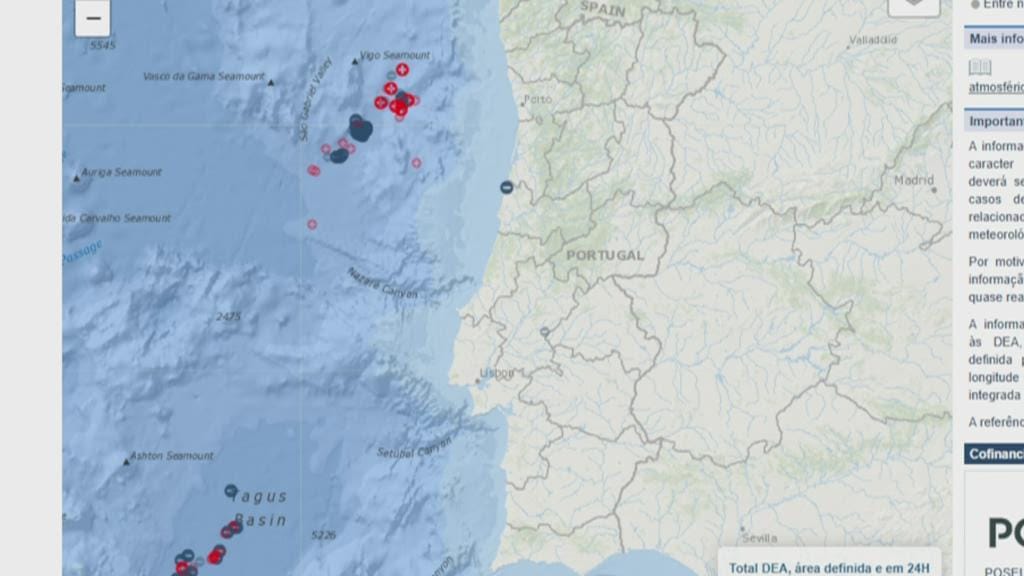 O timelapse que mostra a quantidade de descargas elétricas em Portugal