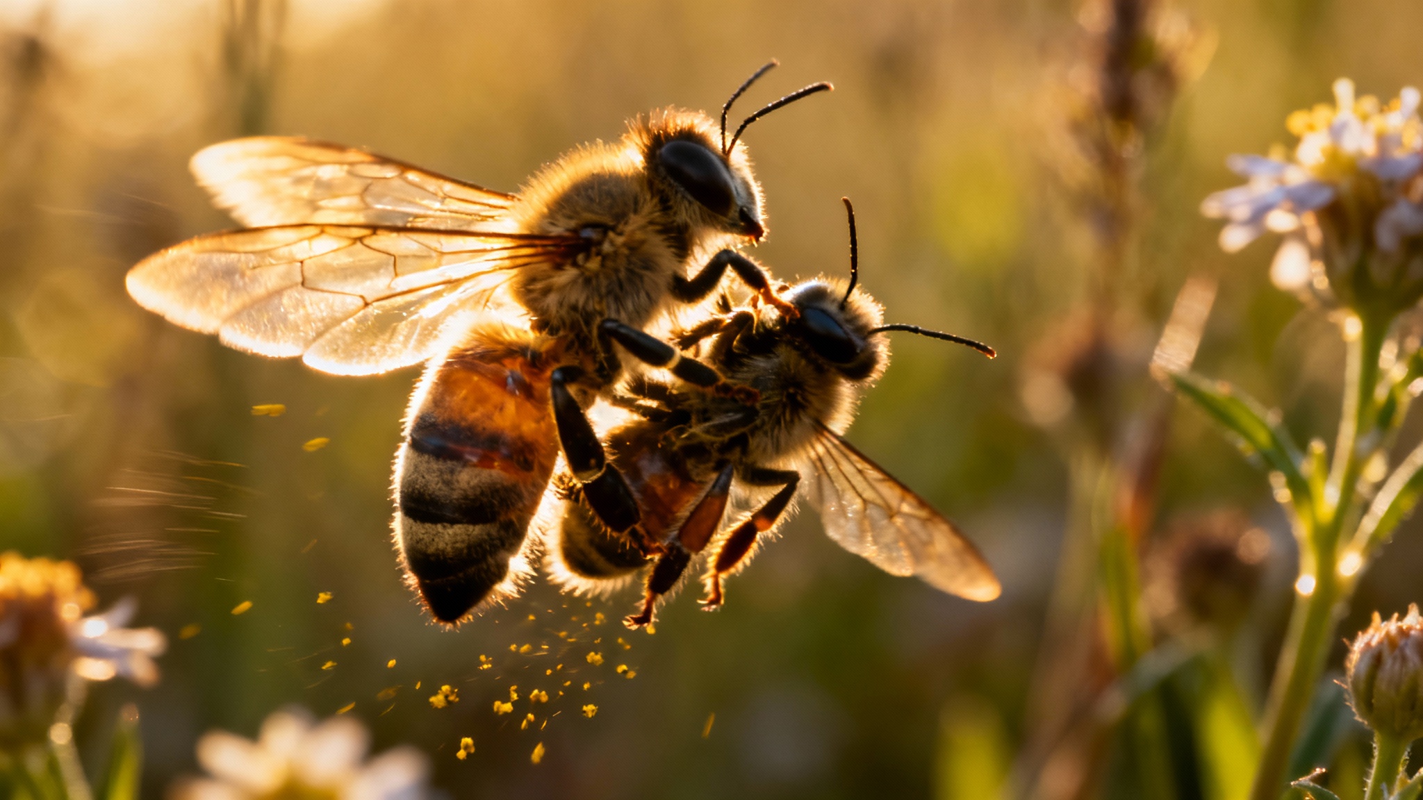Le sacrifice fatal de l’abeille mâle : l’accouplement est une explosion ...