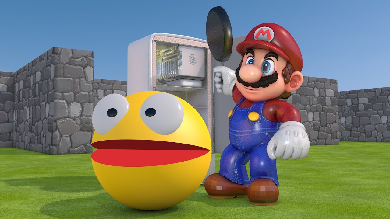 Pacman & Mario - Best funny moments