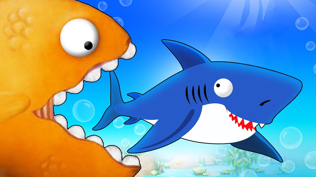 Eat SHARKS to GROW as a GOLDFISH!