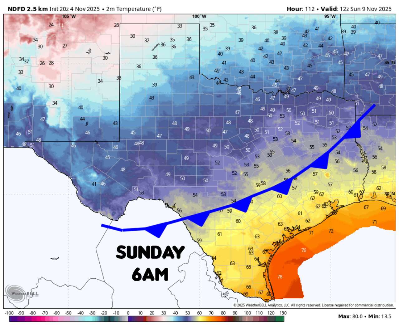 South Texas weather: Here's when the next strong cold front takes aim
