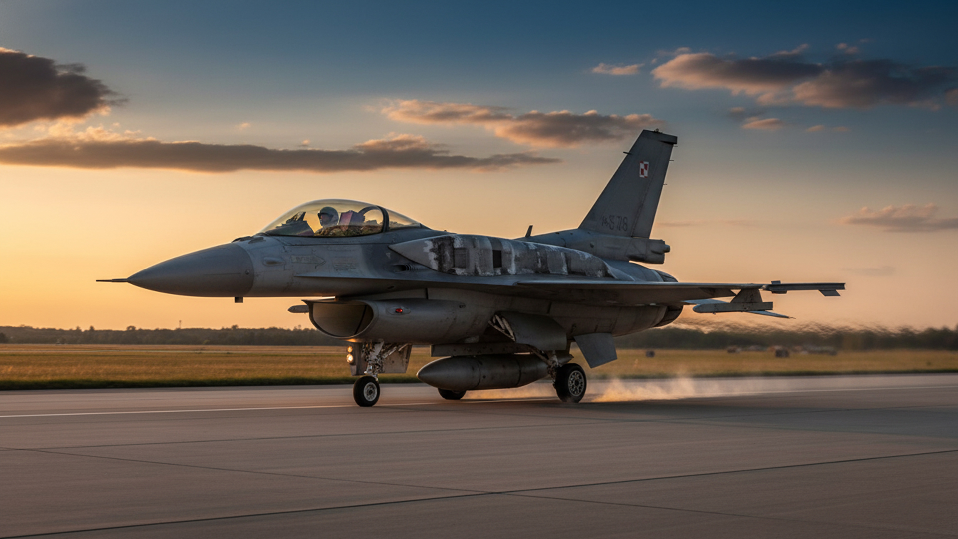 US & NATO F-16's Take Off Full Throttle