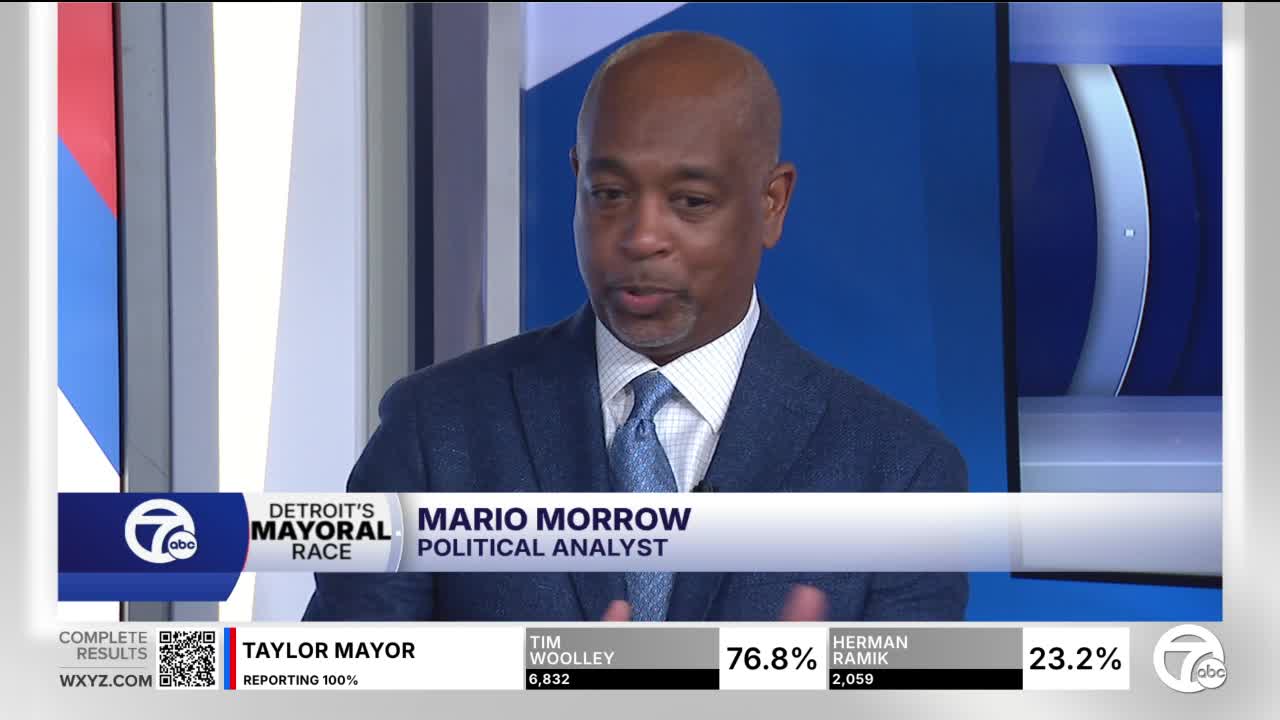 Political analyst Mario Morrow speaks on Detroit mayoral election results