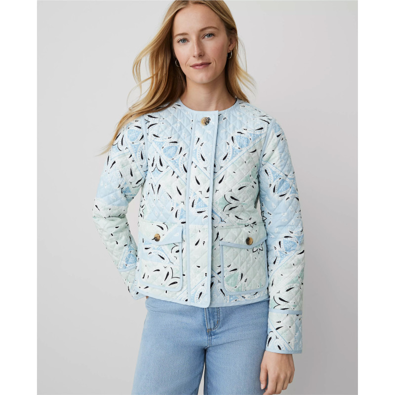 Ann Taylor Has a Trendy $198 Quilted Paisley Jacket on Sale for Just $44