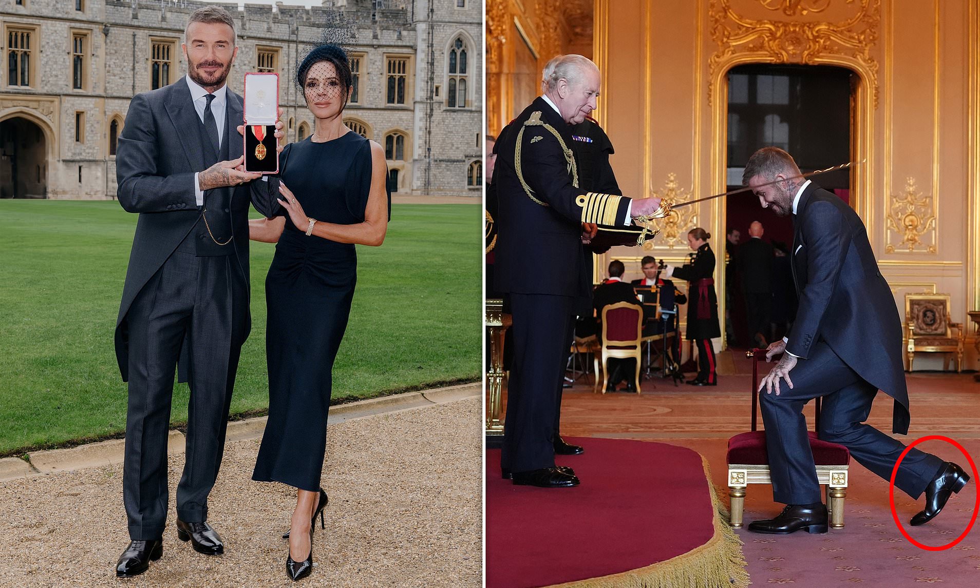 Lift it like (Sir) Beckham! David adds height with 'heeled' shoes at ...