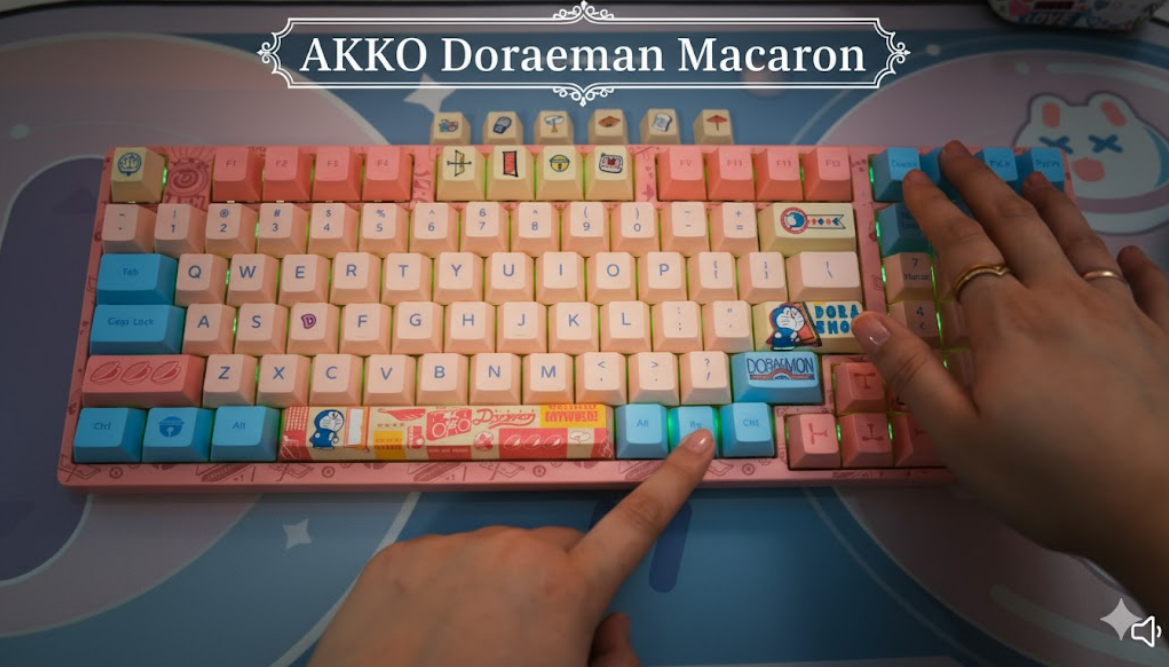 AKKO Doraemon Macaron 3098B | Cute Meets Performance