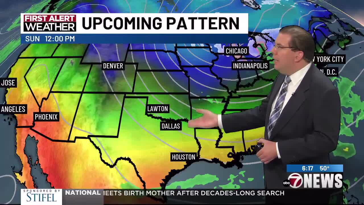 Dry & above average temperature pattern continues to end week; cooldown in store this weekend ...