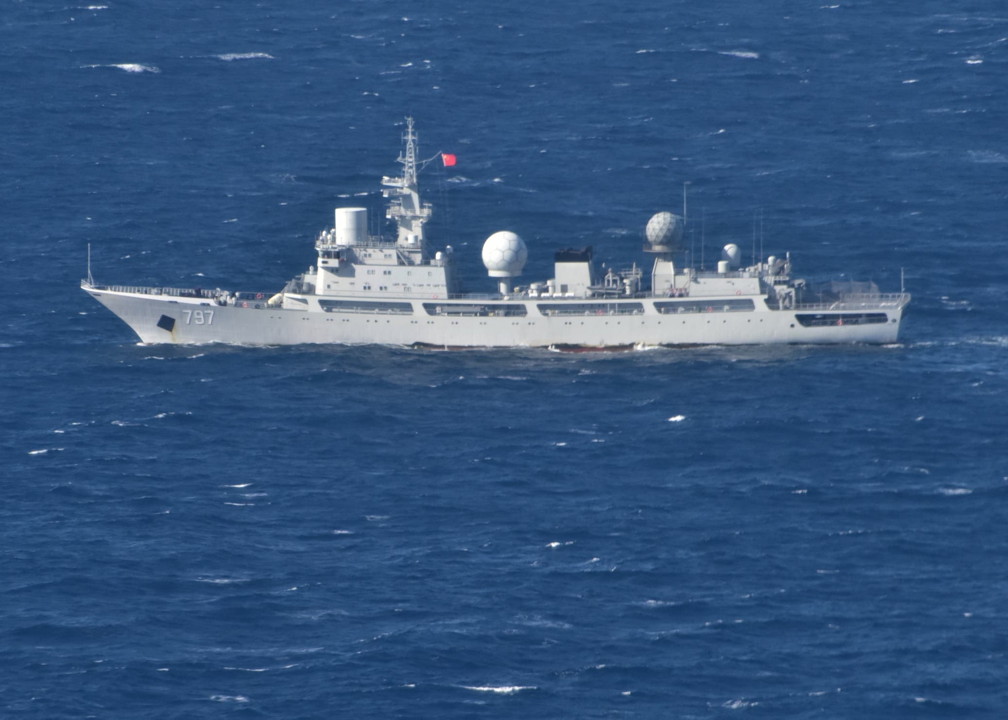 US ally shadows China spy ship sailing around territory