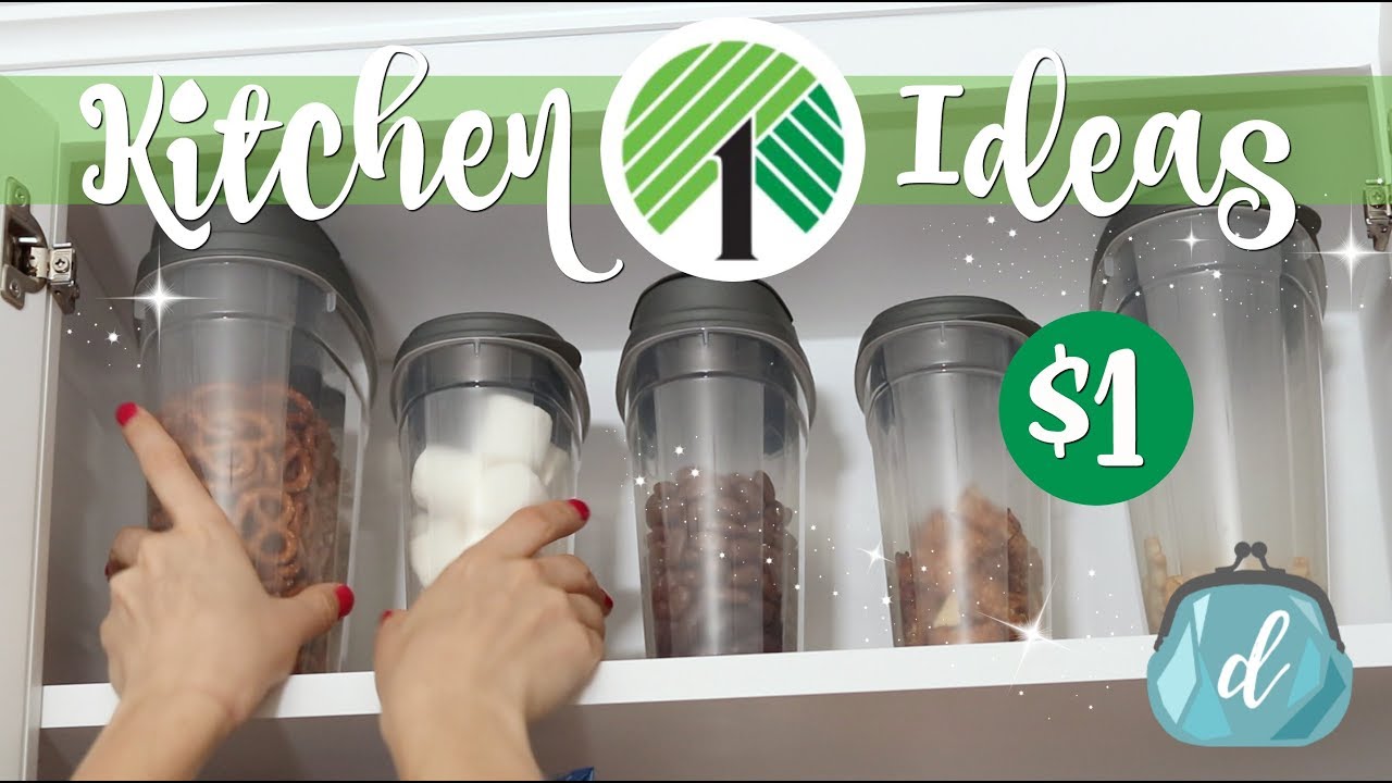 💚 Dollar Tree kitchen cabinet makeover! 💚