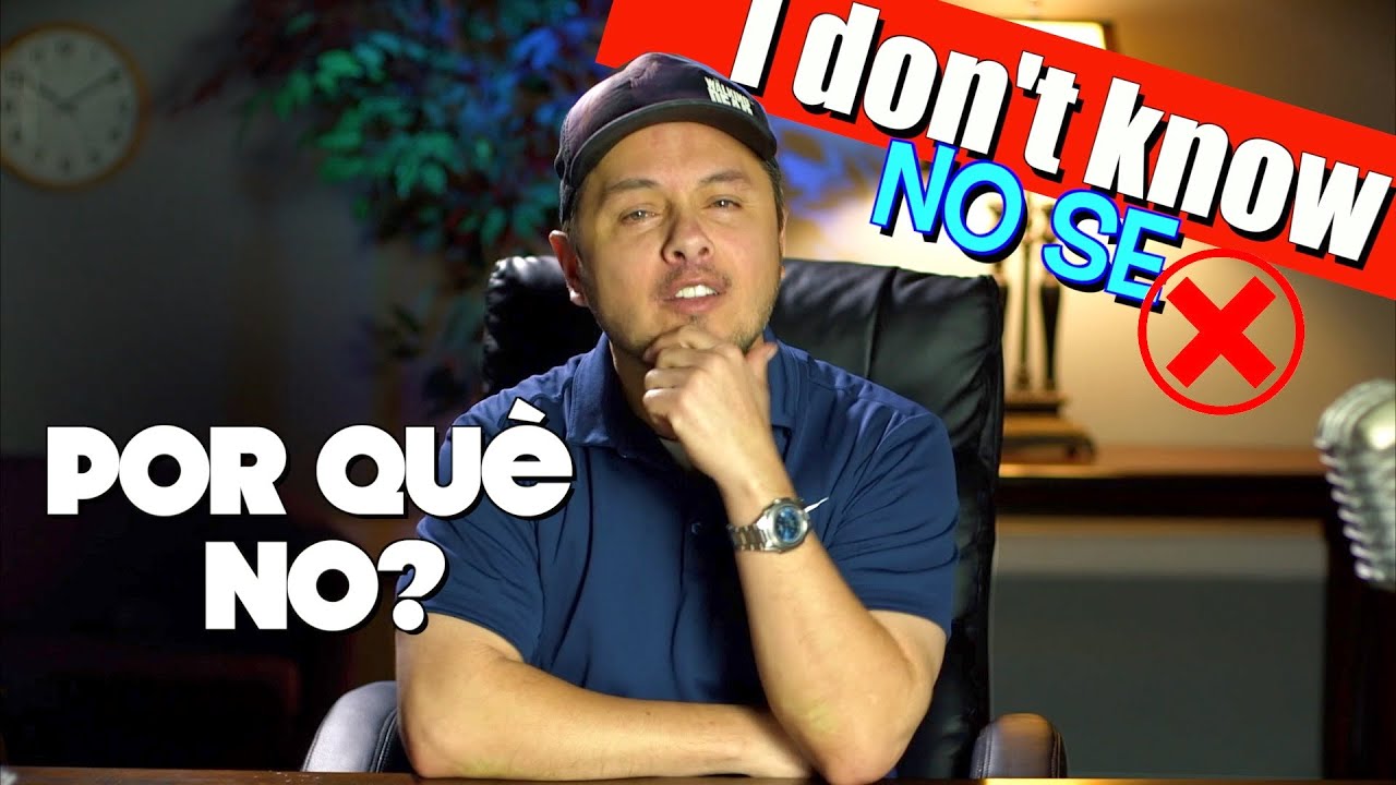 No digas "I don't know" en inglés!