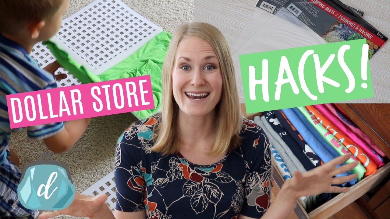 $1 dollar store hacks 💚 laundry & kitchen organization!