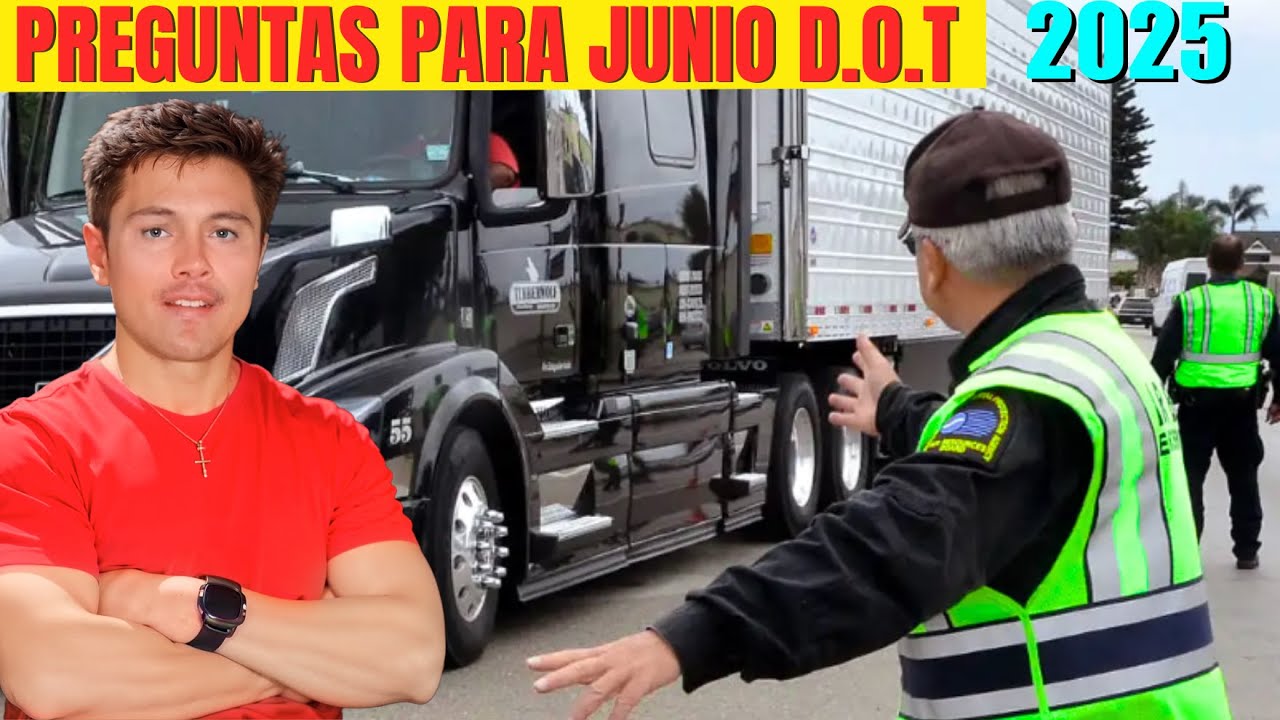 Las Preguntas Del D.O.T y señales de tráfico. Inspección Weigh station.