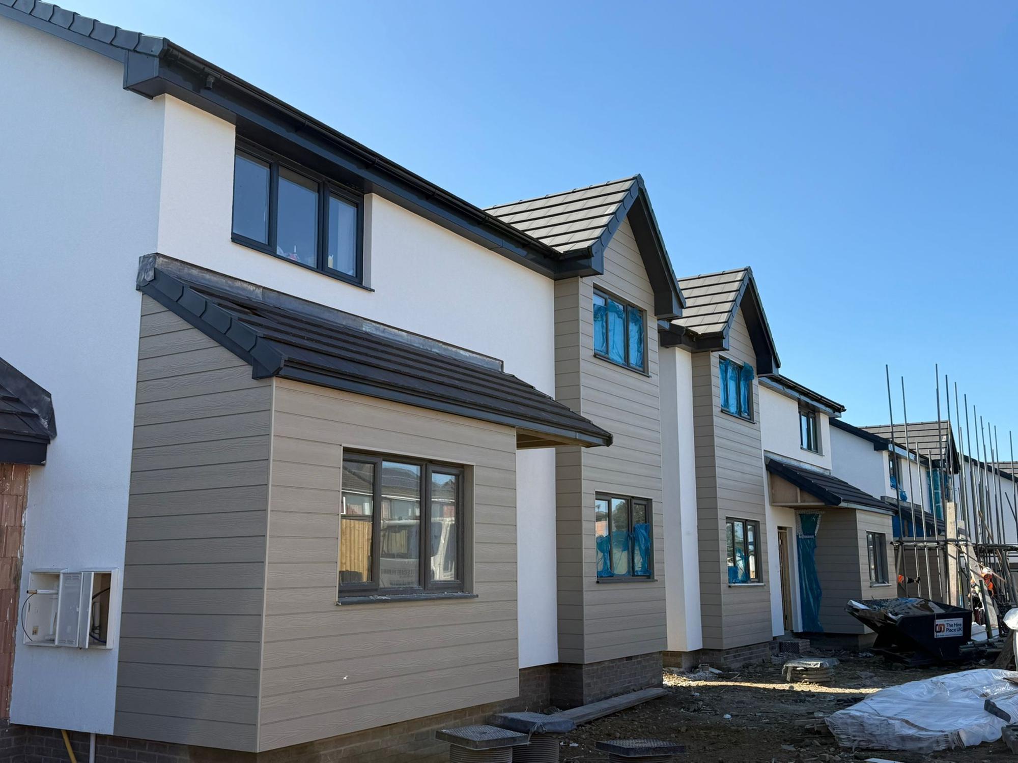 Housing development constructed by robot takes shape