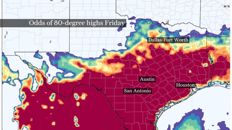 Could Houston hit 90 degrees in November for the first time this week?
