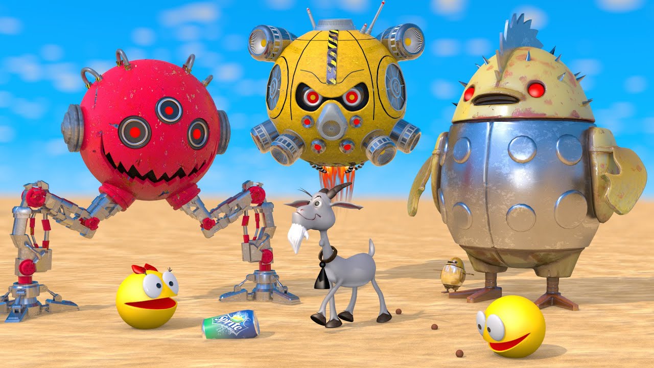 Pacman & Robot Chicken vs the Evil Bots