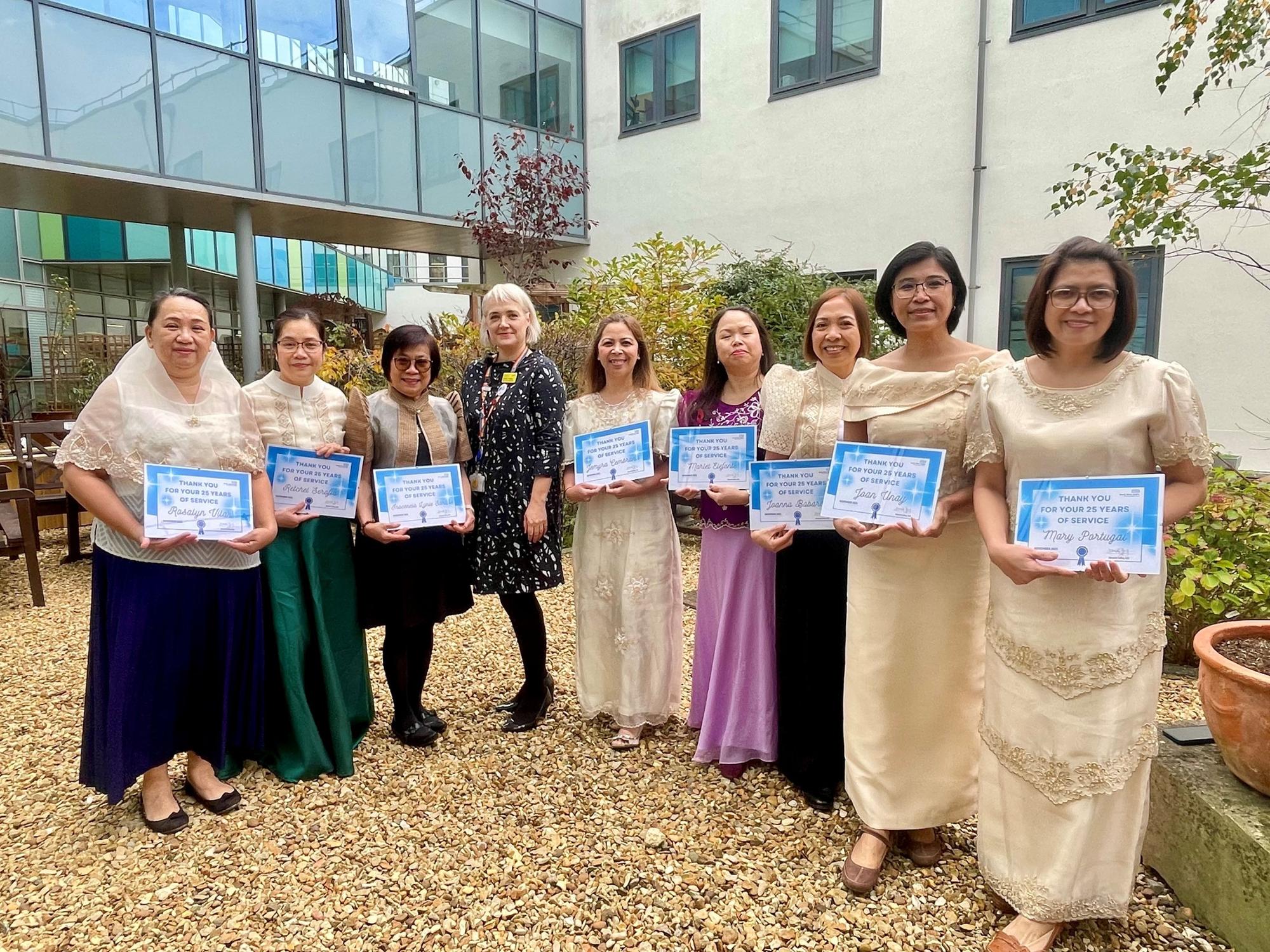 NHS trust celebrates Filipino nurses' 25-year milestone in Peterborough