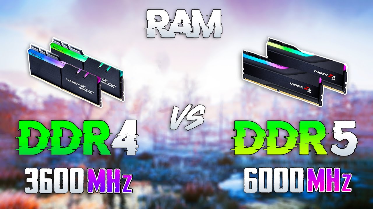 DDR4 3600MHz vs DDR5 6000MHz - Test in 10 games