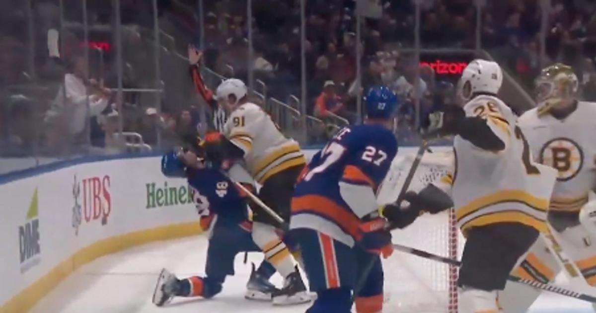 Zadorov cracks a downed Matthew Schaefer in the face and all Hell ...