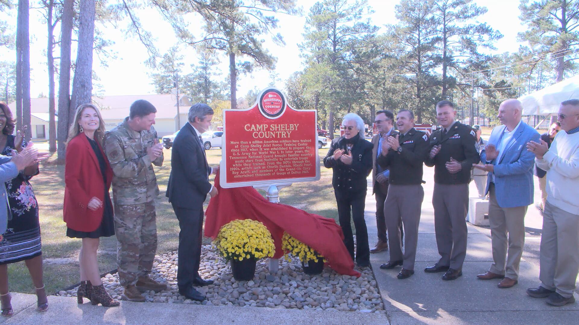 Camp Shelby hosts Retiree Day, unveils Mississippi Country Music Trail marker