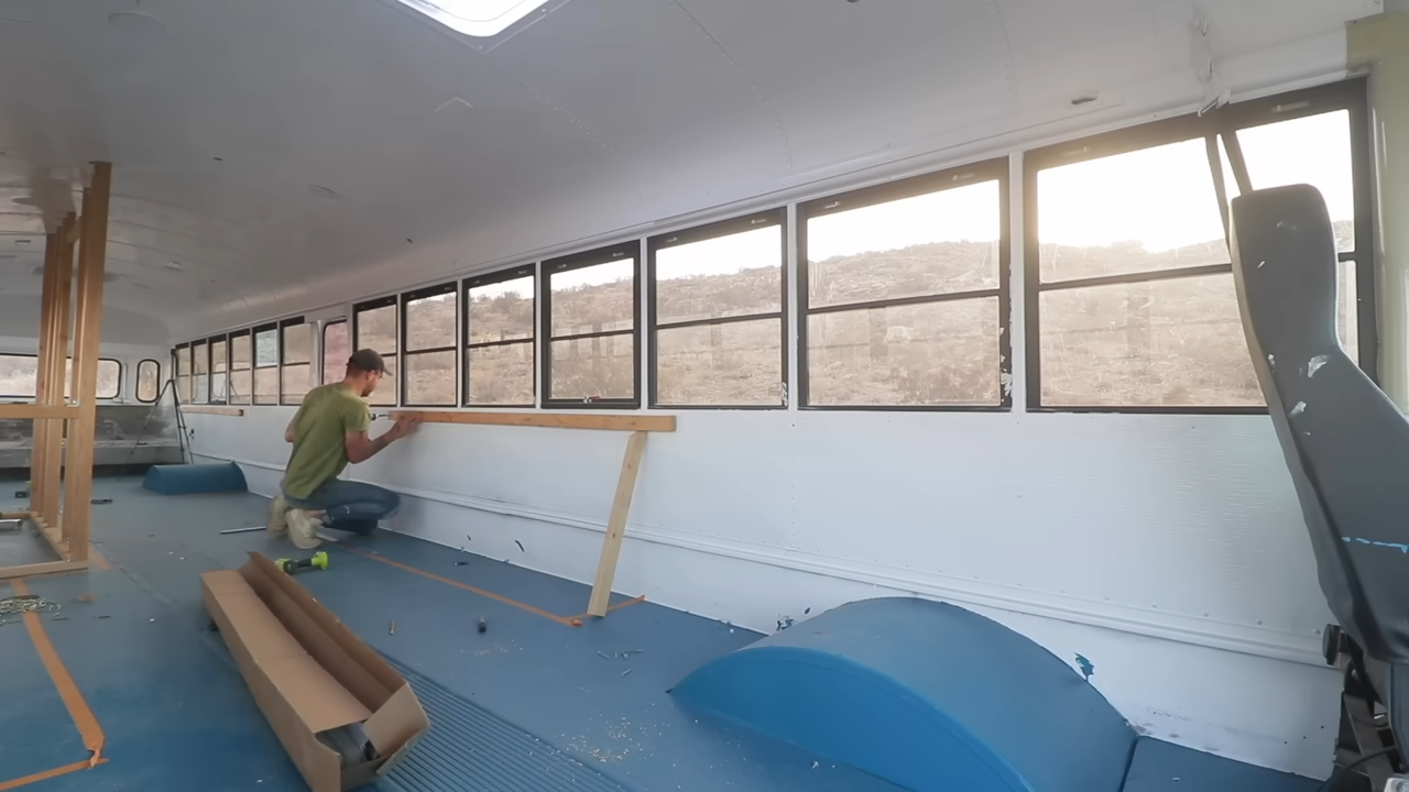 Turning an old school bus into a modern tiny home, part 1