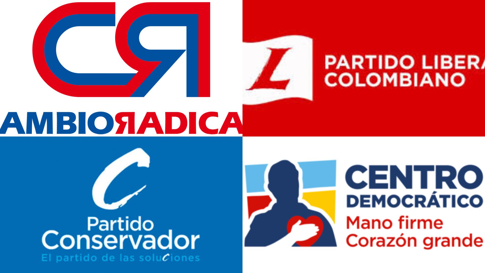 Líderes del Partido Conservador, Centro Democrático, Partido Liberal y ...