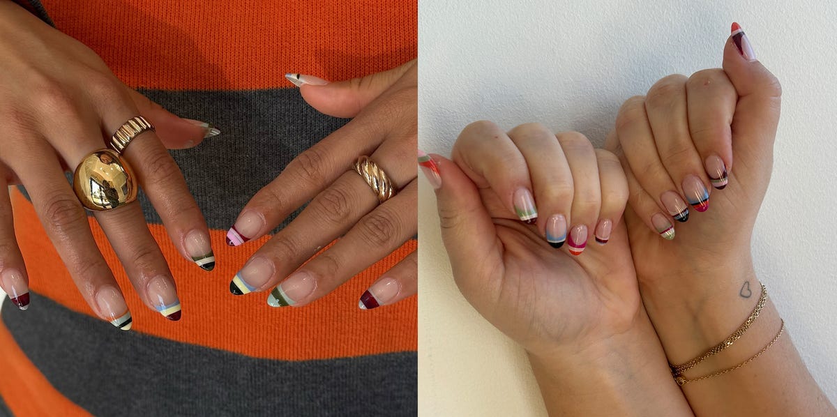 These “Striped Sweater” Nails Are the Perfect Cold-Weather Manicure