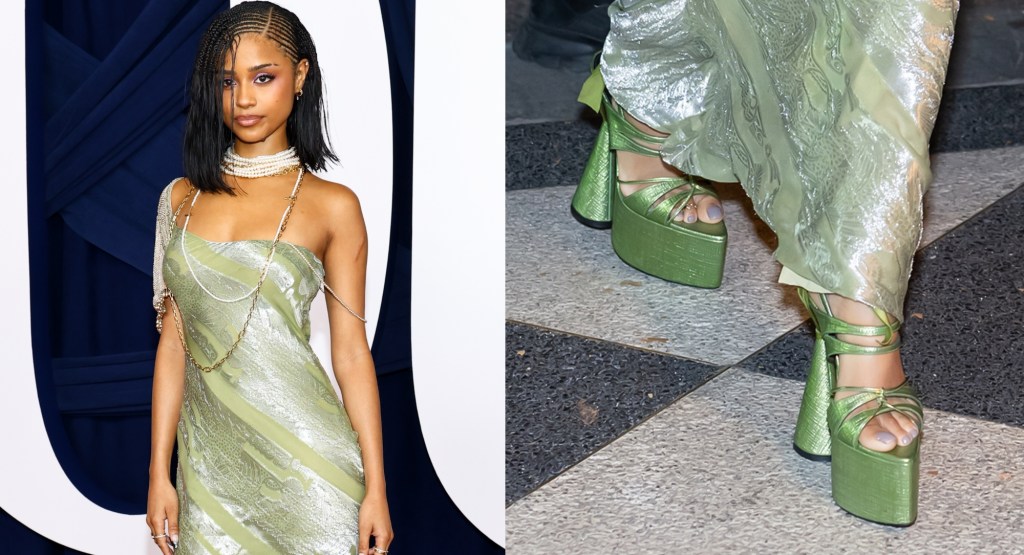 Tyla Soars in Green D'accori Platforms as Glamour's 2025 Global Woman ...