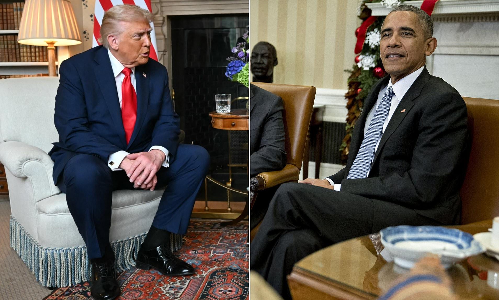Donald Trump's manspread sparks debate as fans compare him to 'leg ...