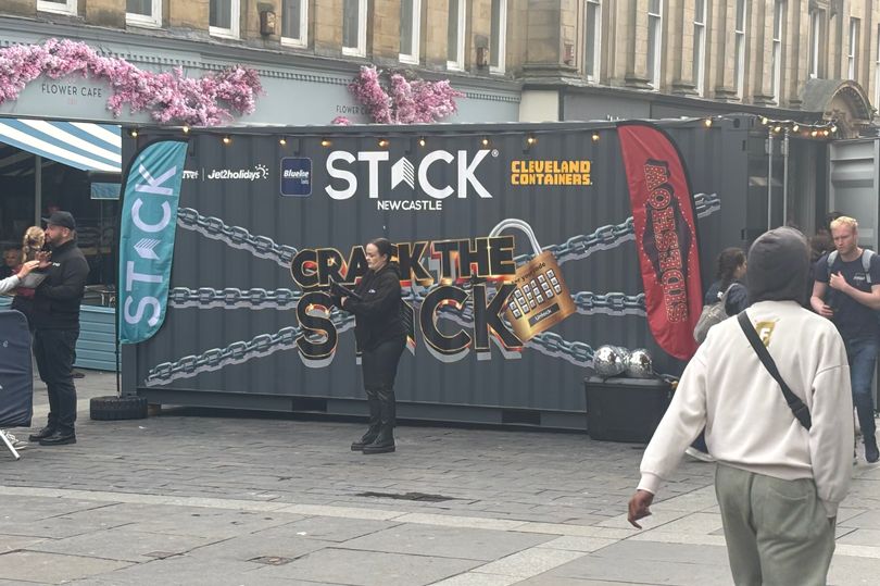 Opening of Stack in Newcastle draws closer as 'mysterious' shipping container seen in town