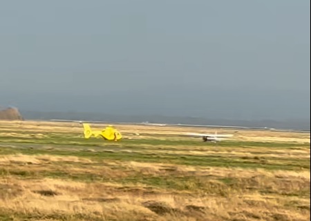 Emergency services issue update after small plane crash lands on ...