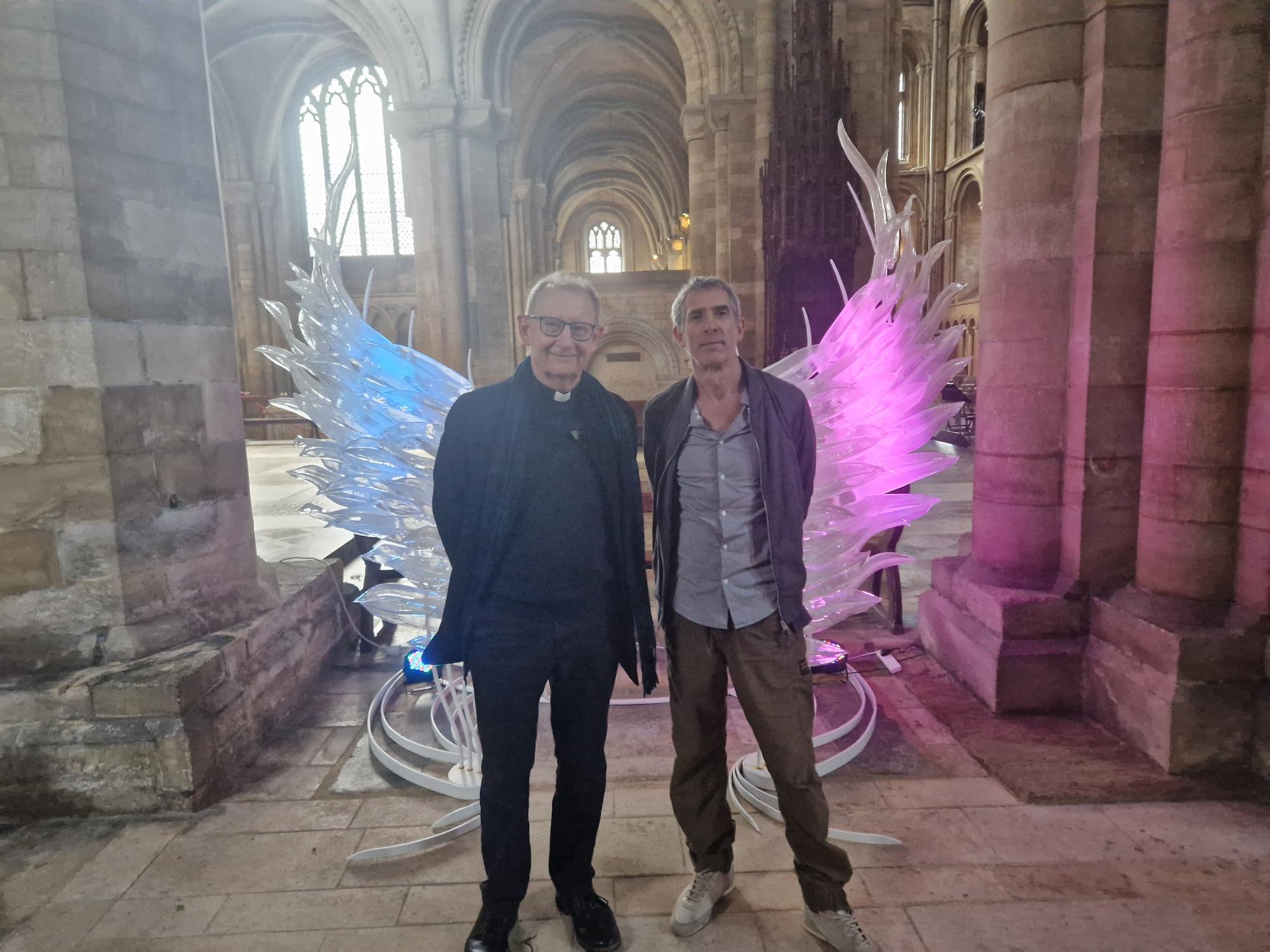 Angel Wings sculpture lands at Peterborough Cathedral offering hope and ...